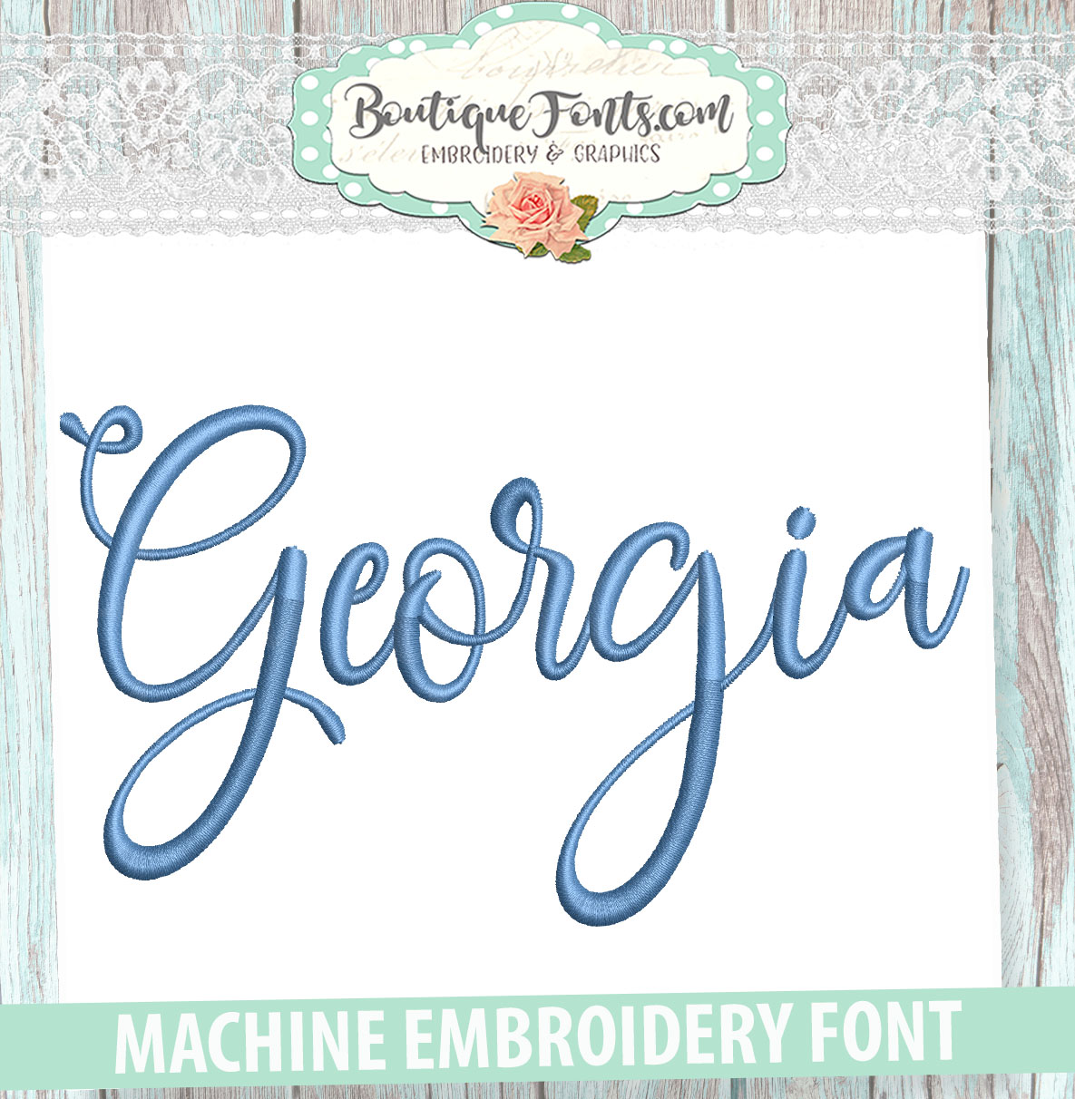 Fonts :: Embroidery Fonts :: Georgia Embroidery Font