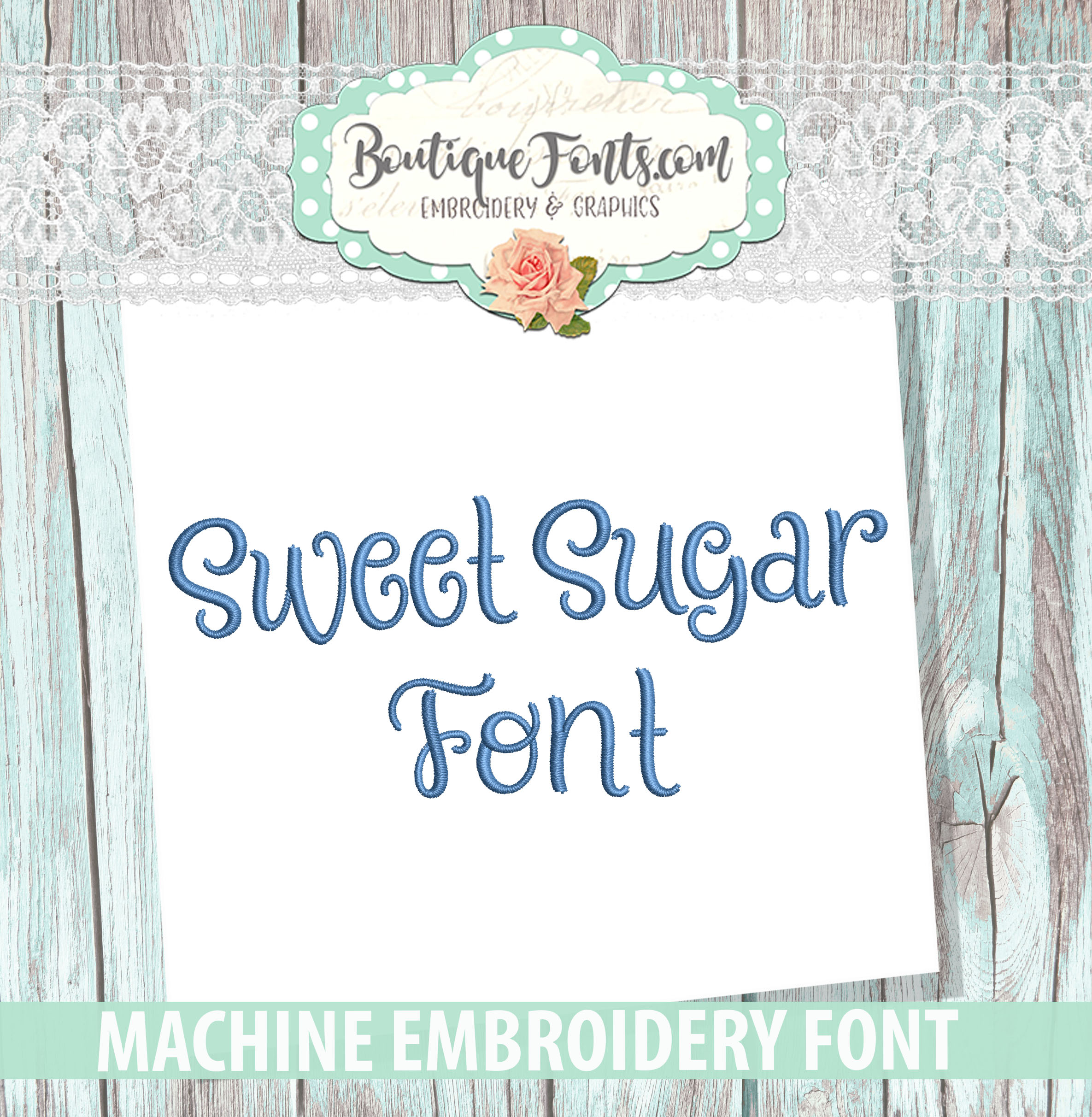 Fonts :: Embroidery Fonts :: Sweet Sugar Font