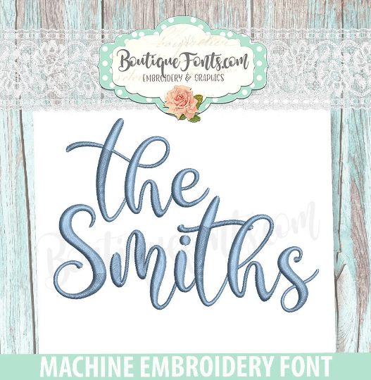 Fonts :: Embroidery Fonts :: Smith Font