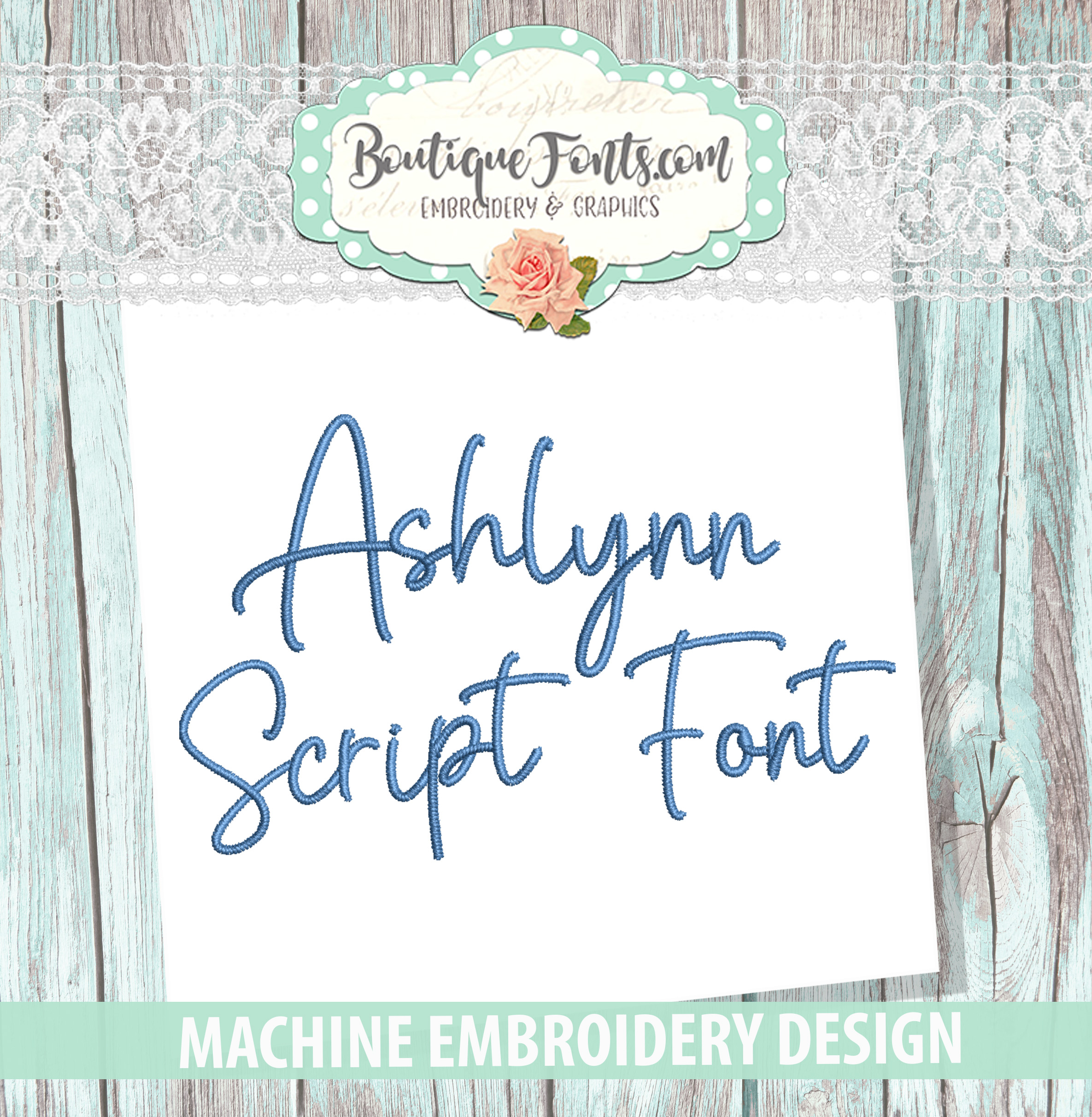 Fonts :: Embroidery Fonts :: Ashlynn Font