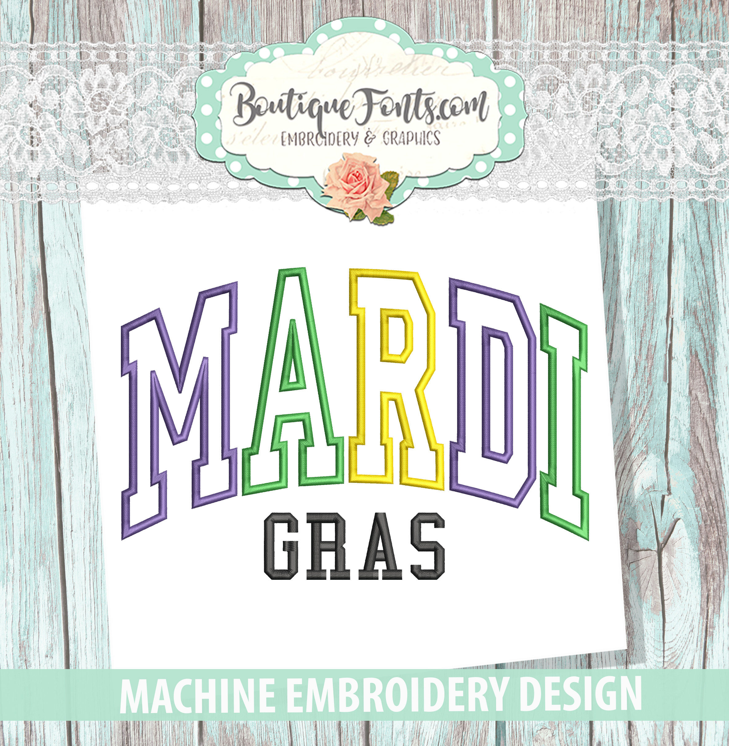 Designs :: Mardi Gras :: Mardi Gras Applique