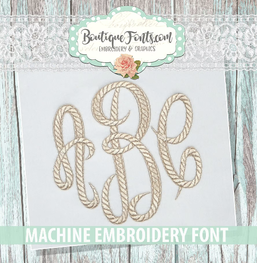 Fonts :: Monogram Fonts :: Classic Rope Monogram