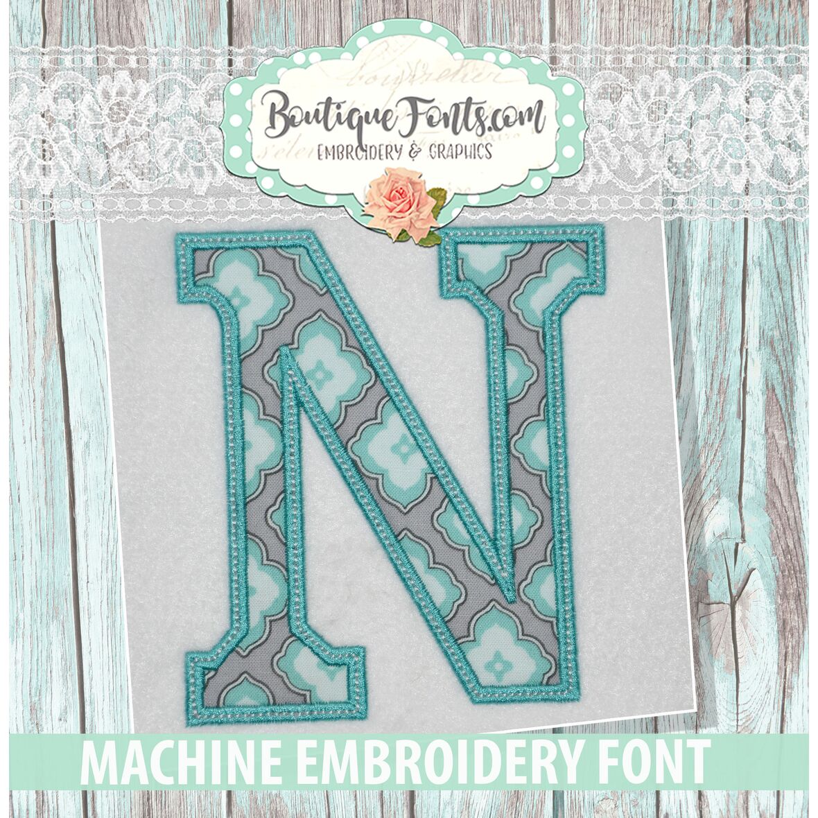 Fonts :: Applique Fonts :: Classic Block Applique