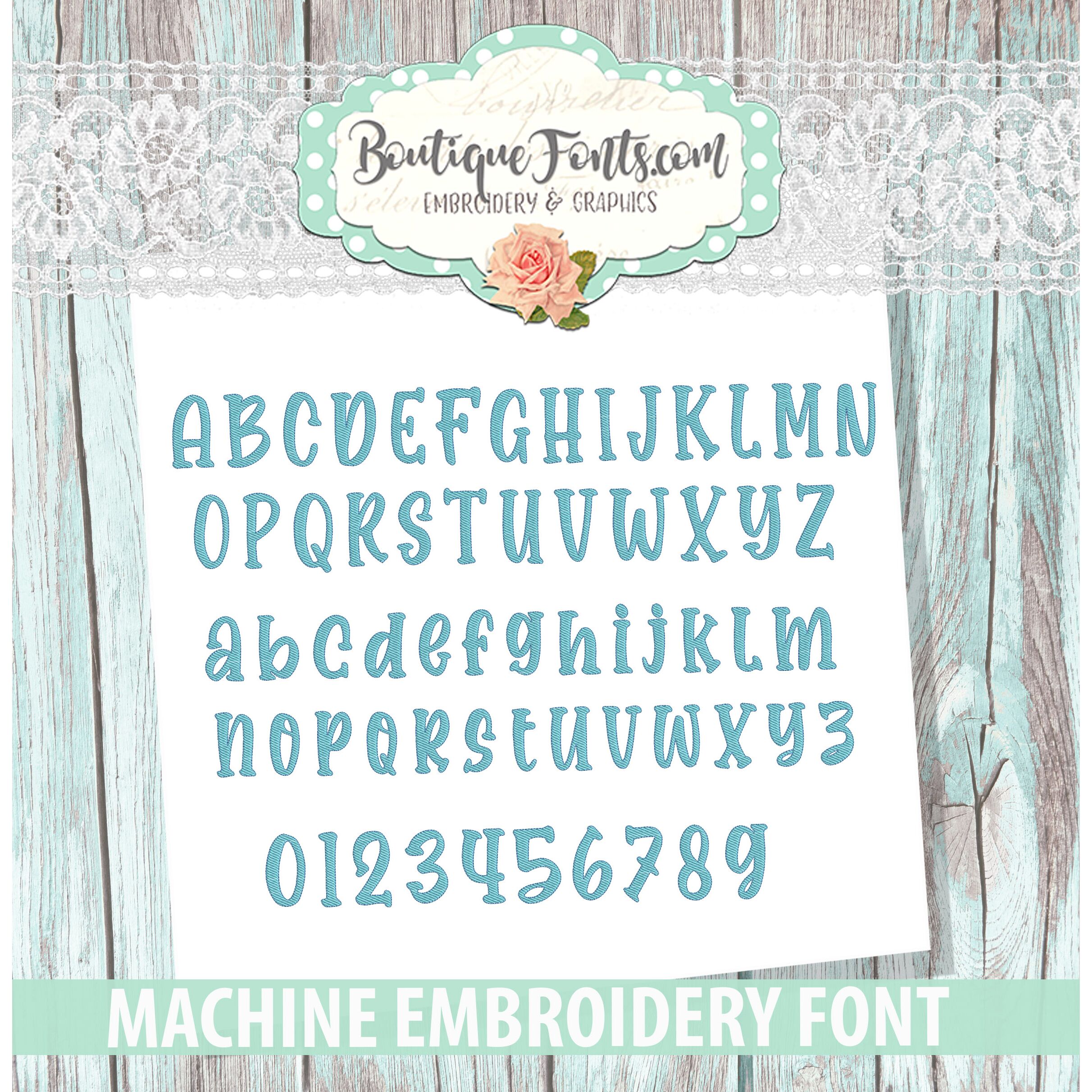Fonts :: Embroidery Fonts :: Joshua Sketch Font