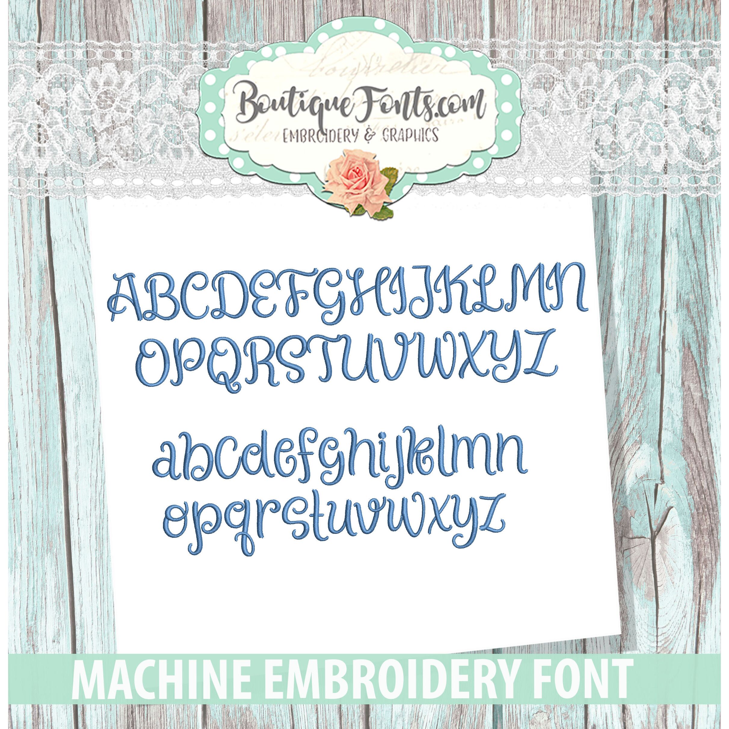 Fonts :: Embroidery Fonts :: Sweet Sugar Font