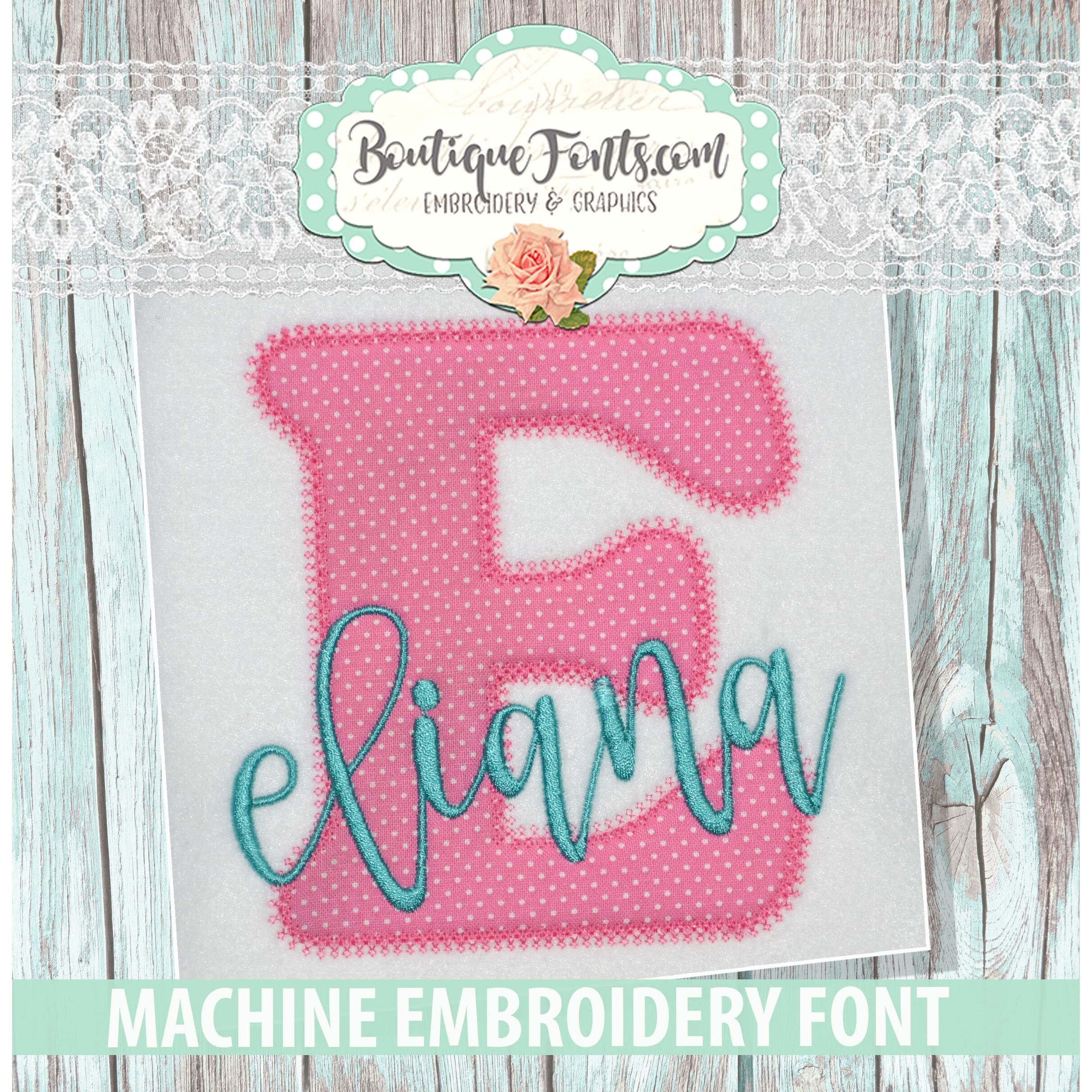 Fonts :: Applique Fonts :: Decorative Applique Font