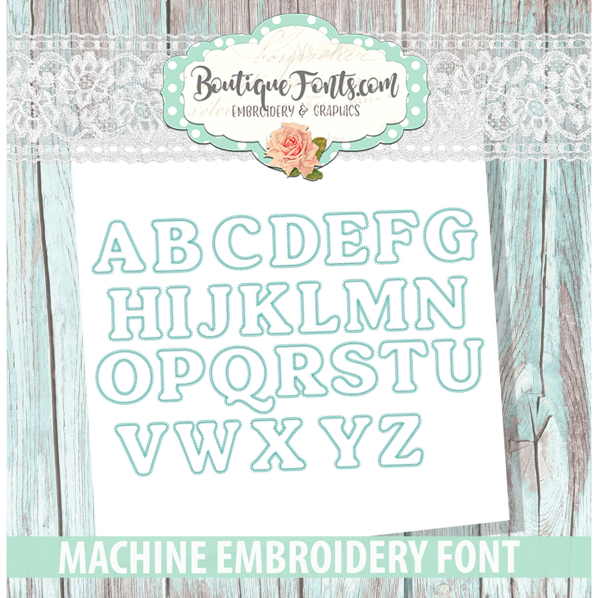 Fonts :: Applique Fonts :: Decorative Applique Font