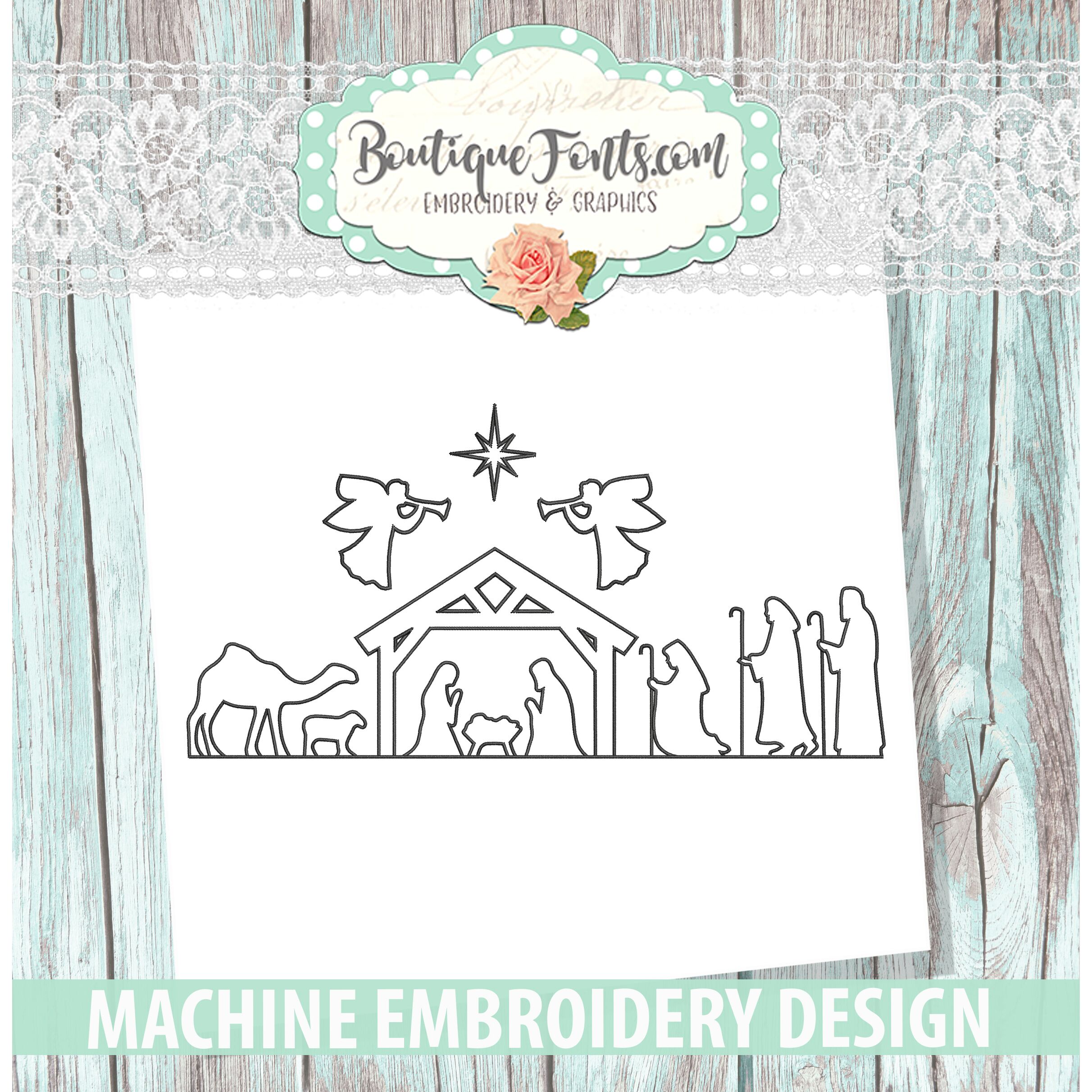 Designs :: Christmas :: Nativity Outline