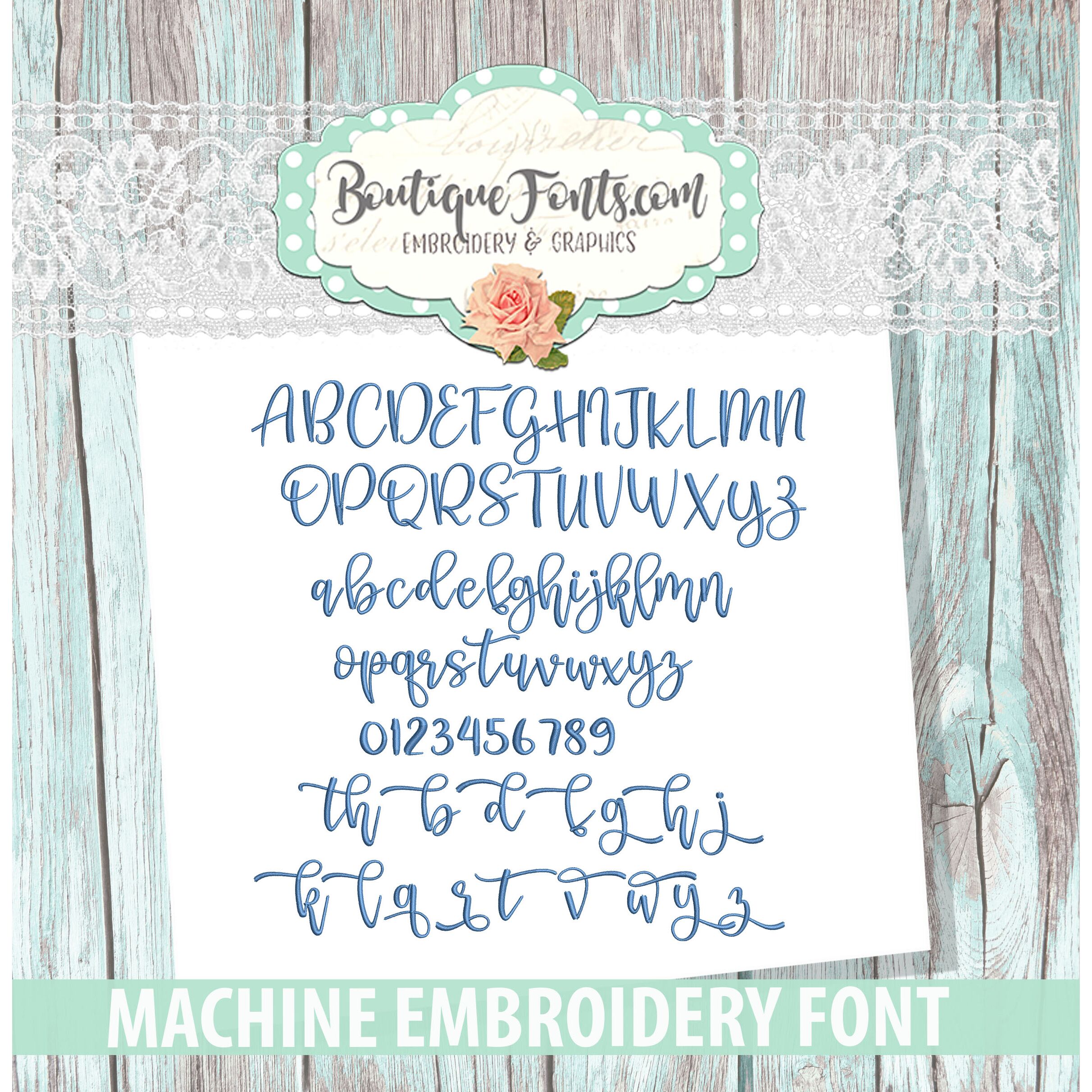 Fonts :: Embroidery Fonts :: Paisley Embroisery Font