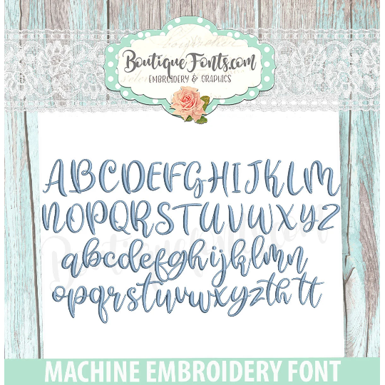 Fonts :: Embroidery Fonts :: Smith Font